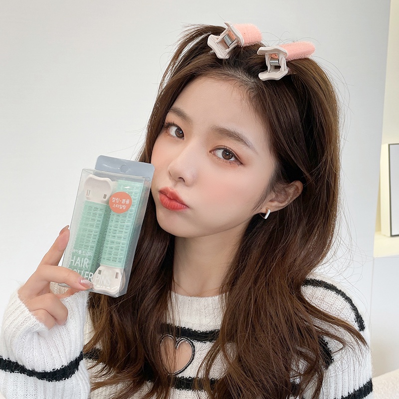 Bangs Fixed Hair Clip Curls Tube Fluffy Hair Hairstyle Clip Puffy Hair ...