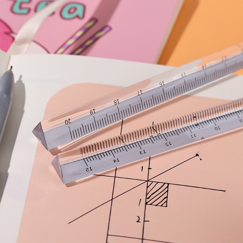 15 / 20cm Student Drawing Straightedge Plastic Student Measuring Tools ...