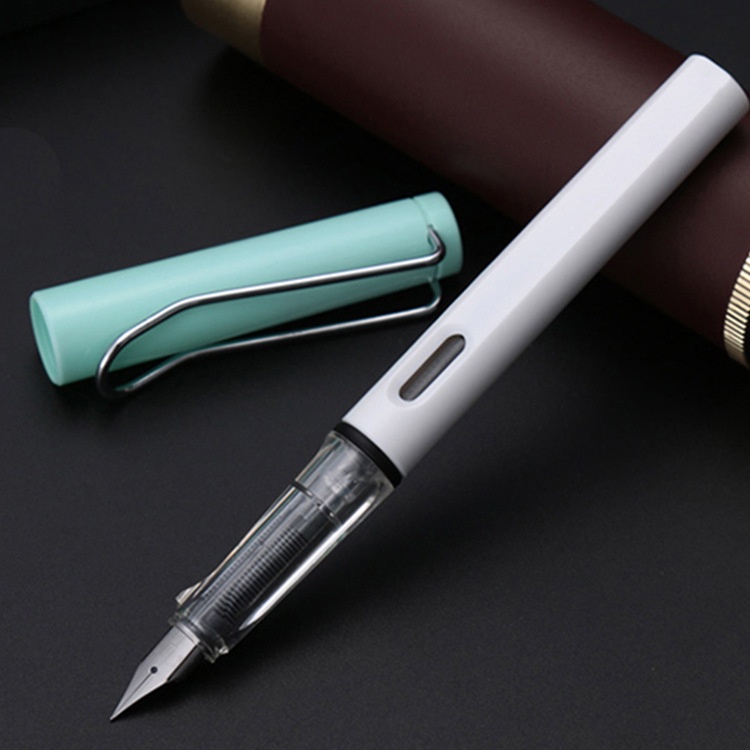 12 PCS Fountain Pen & Replacable Ink Set Black/Blue/Red Ink EF 0.38 Mm ...