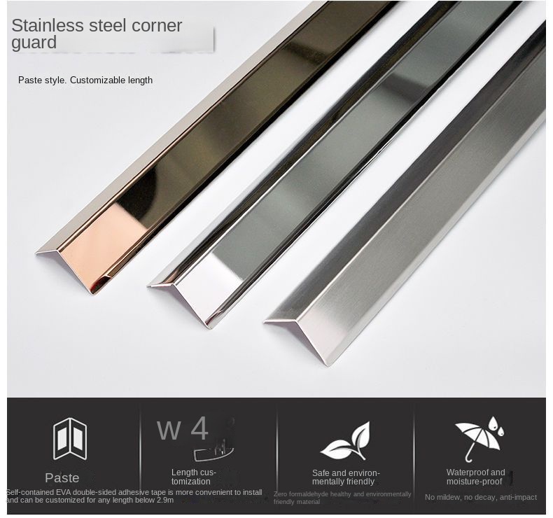 Stainless Steel Corner Protection Strip Corner Protection Strip Corner ...