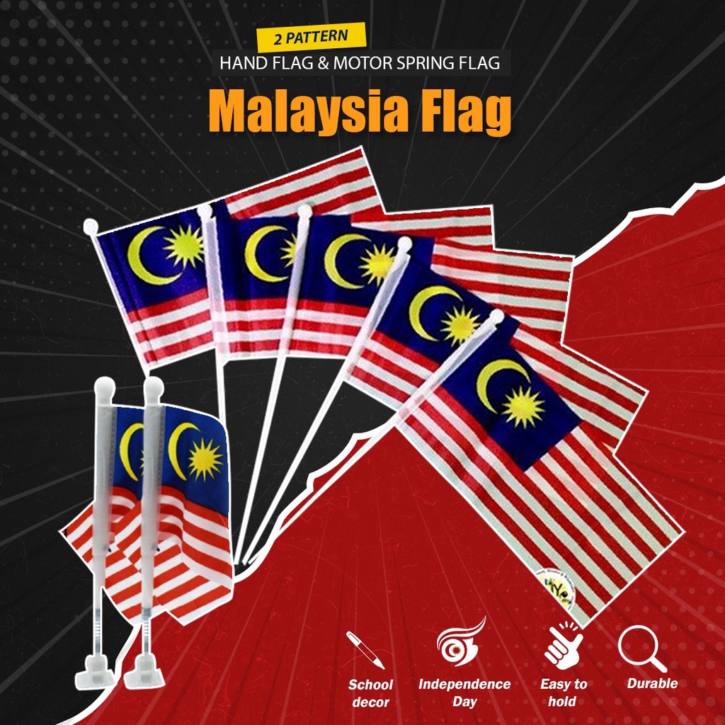 Hand Flag Bendera Flag Banner Bendera Kereta Car Flag Hiasan Merdeka ...