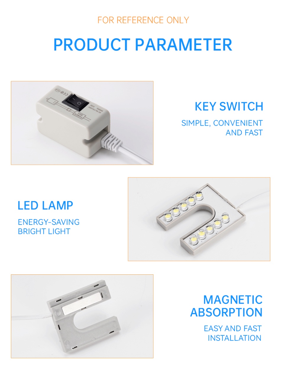 10 LED Sewing Machine Light U Shape Industrial Lighting Lamp Magnetic ...