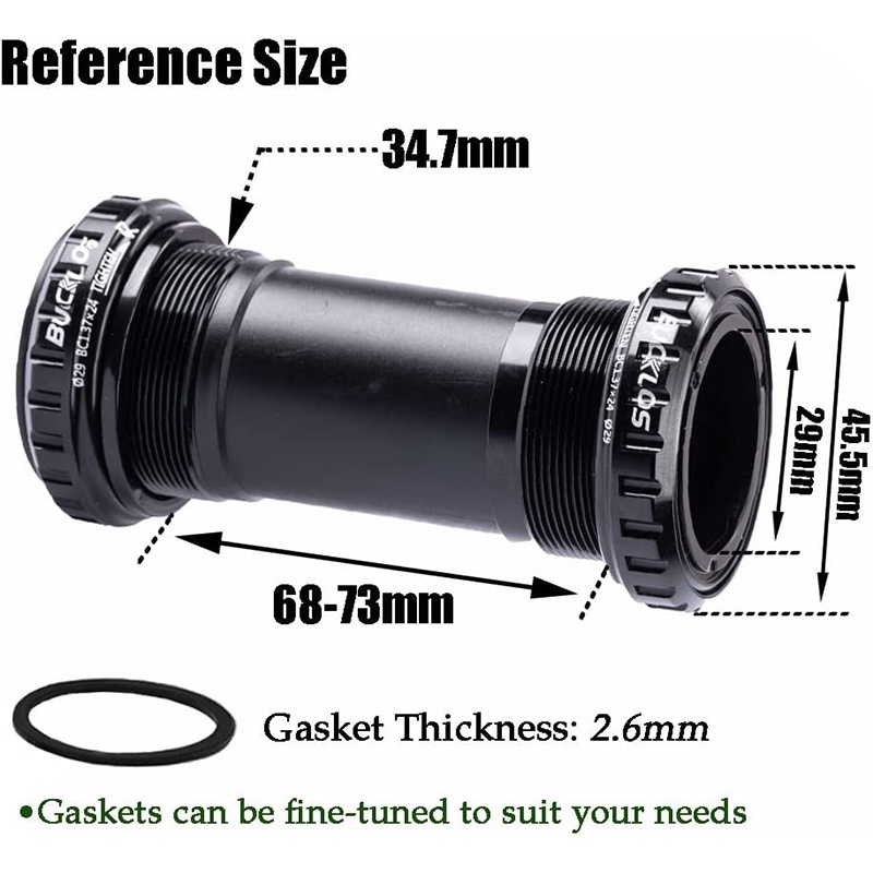 BUCKLOS DUB Bottom Bracket for Road Bike Bicycle Bb 68/73mm Thread Type ...