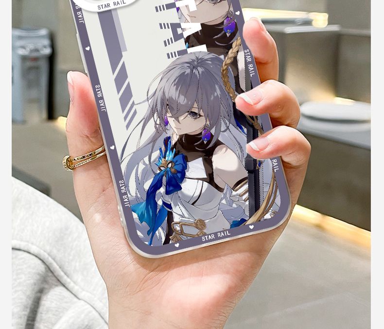 Honkai Star Rail Frosted transparent phone case March Seven Black Tower ...
