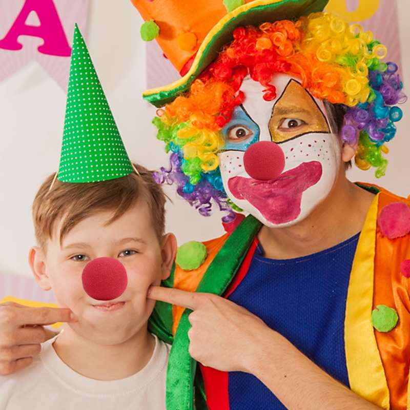 Halloween Funny Red Nose Balls / Circus Clown Sponge Ball Nose ...