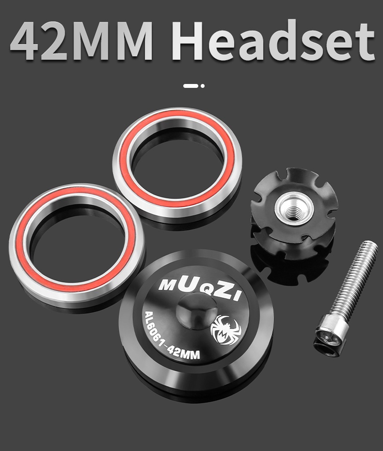 MUQZI 42mm Headset MTB Road Bike Double Bearing Headset Semi-Integrated ...