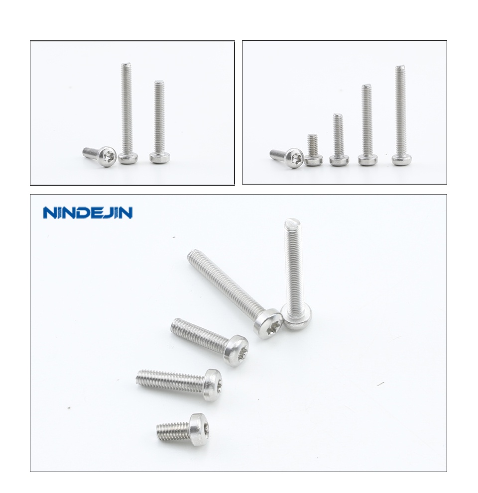 NINDEJIN Button Head Pin-In Torx Screws Tamper Proof M3 M4 M5 M6 ...