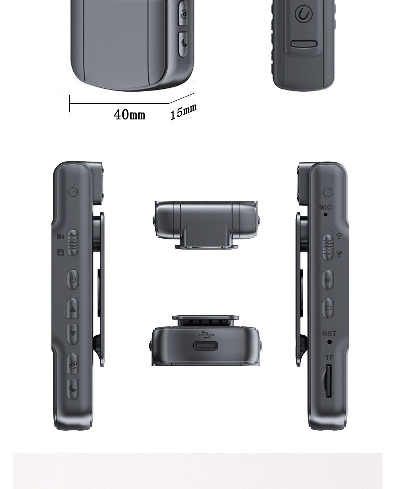 2K HD WIFI Mini Camera Portable Wearable Digital Video Recorder Body ...
