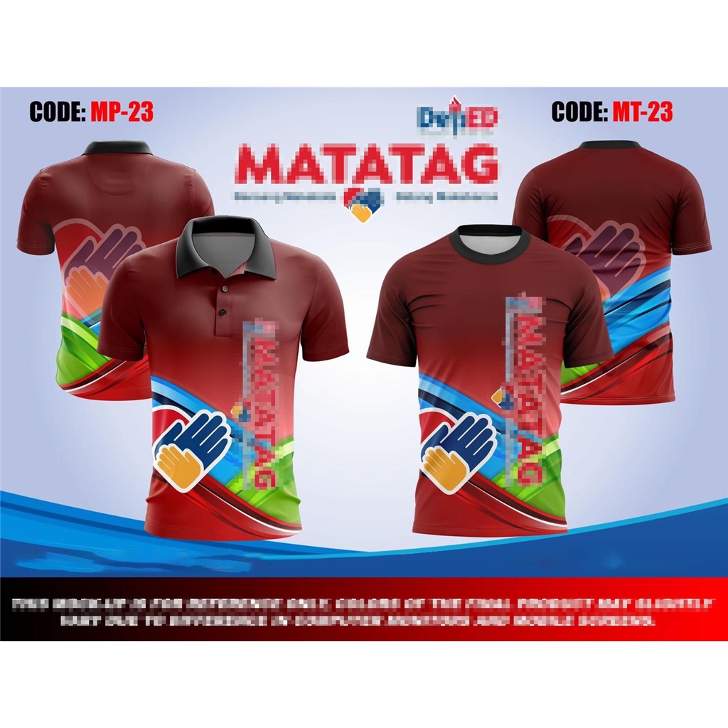 MATATAG UNIFORM SUBLIMATION CODE-23 DEPED BADGE | Shopee Philippines