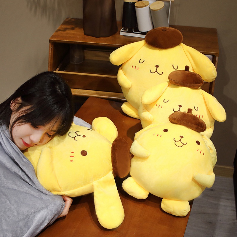 Sanrio Pompompurin Plush Toy Stuffed Doll Nap Pillow Cushion Decor Girl ...