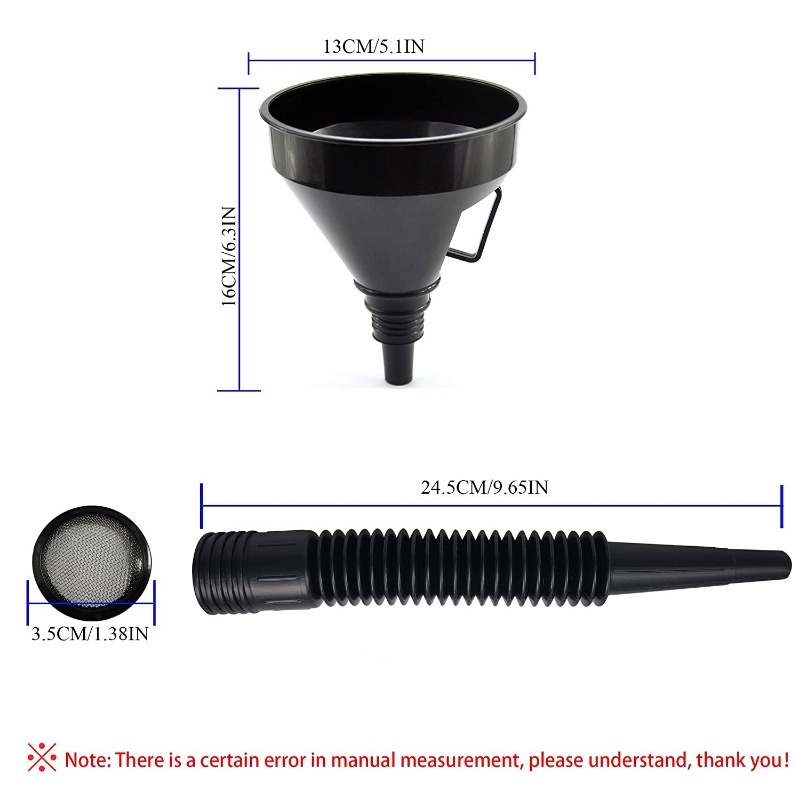 Car Motorcycle Refueling Gasoline Fuel Funnel / Plastic Automotive ...