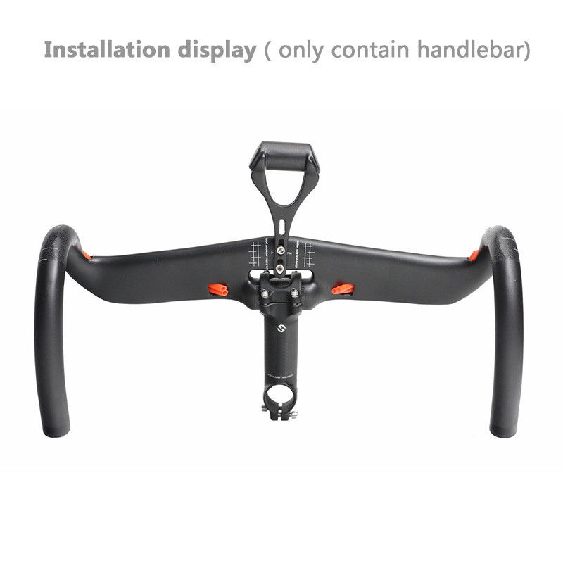 TOSEEK full carbon handlebar 400-440mm31.8mm Road Bike Handlebar ...