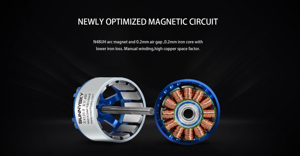 SUNNYSKY X4120-Ⅲ V3 4120 480KV 550KV 650KV Brushless Motor for 70E ...