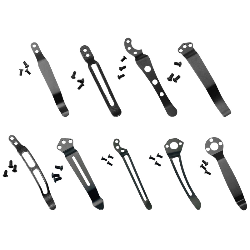 Folding knife holder stainless steel back clip pocket rack knife clip ...