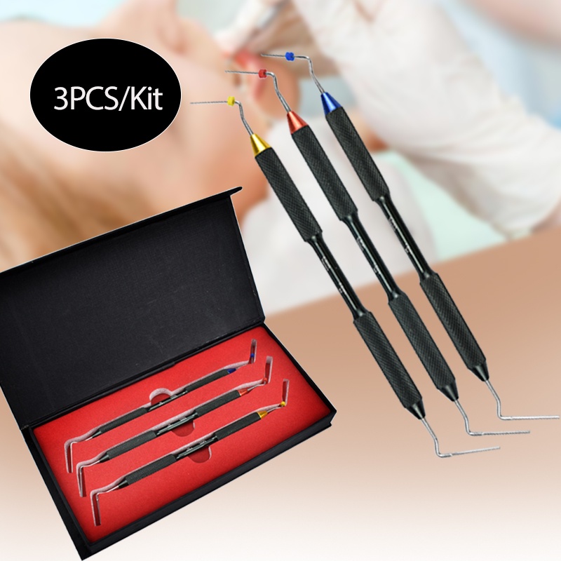 3PCS/Kit Titanium Ni-Ti Hand Plugger Tip Endo Vertical Pressurizer Root ...