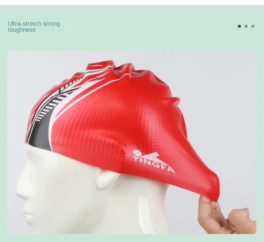 YINGFA Adults High Elastic Swimming Caps Women Waterproof Pool Cap ...