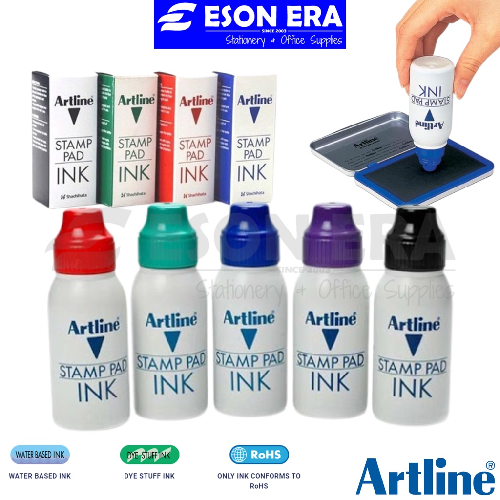 Artline Stamp Pad Ink 50ml / 50cc | Shopee Philippines