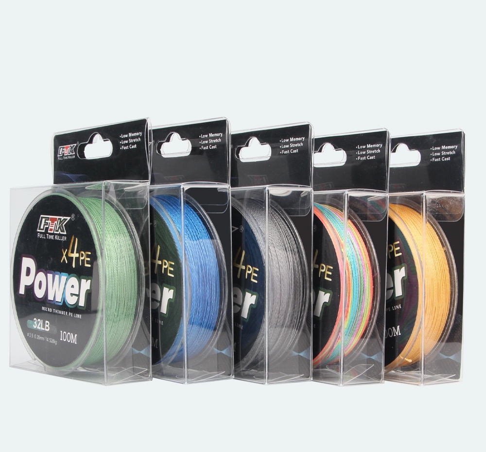 Fishking PE Braided Line Fishing Cord 8-80LB 4 Strand Multifilament PE ...