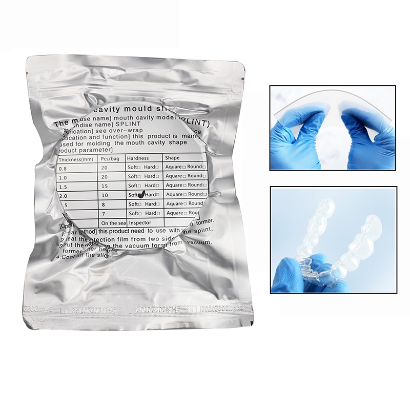 Dental Splint Retainer Slice Vacuum Forming Sheet Soft Hard 0.8/ 1.0/1. ...
