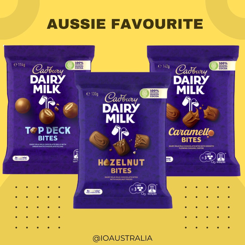 Cadbury Dairy Milk Bites Hazelnut Top Deck Caramello | Shopee Philippines