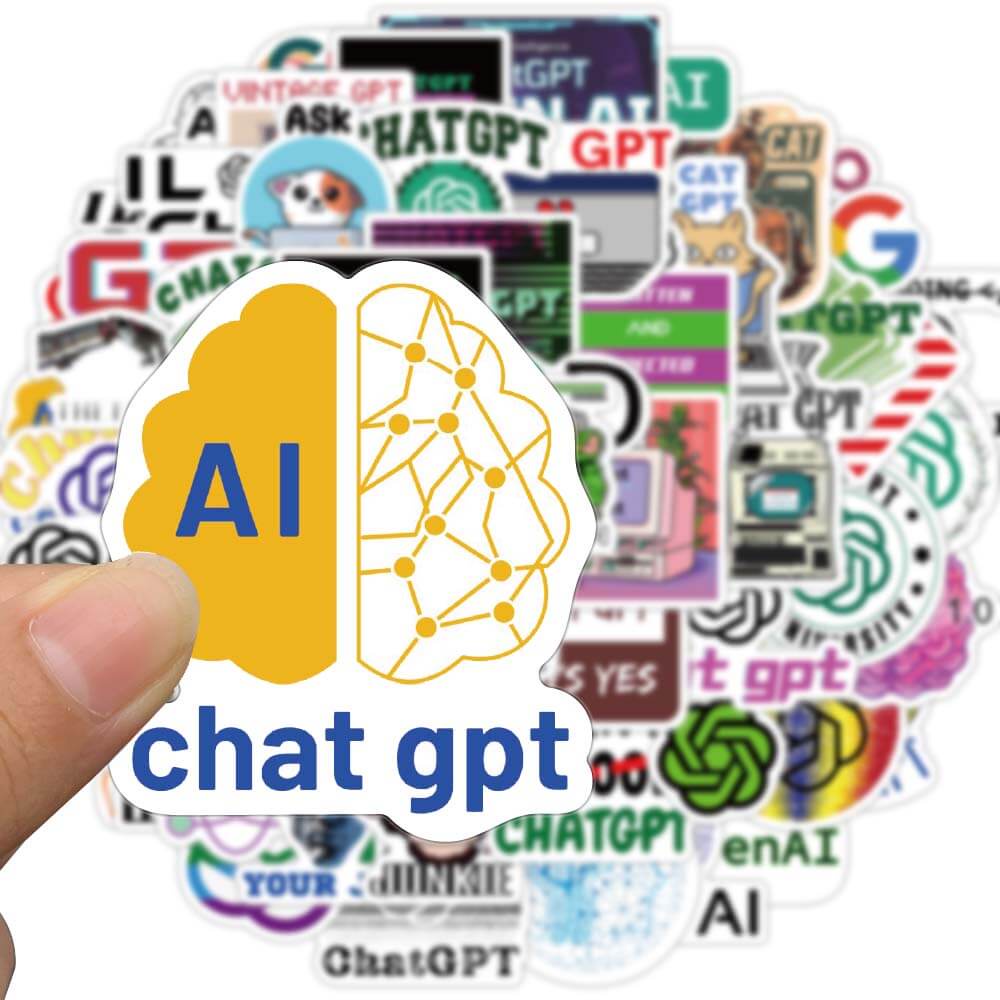 [Large Stickers]60pcs NEW cartoon chat gpt Stickers Waterproof Sticker ...