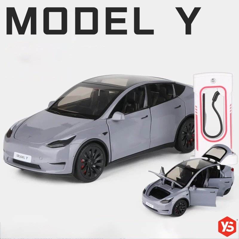 1:24 Scale Tesla Model Y Alloy Car Model Diecast Car Toys for Boys ...