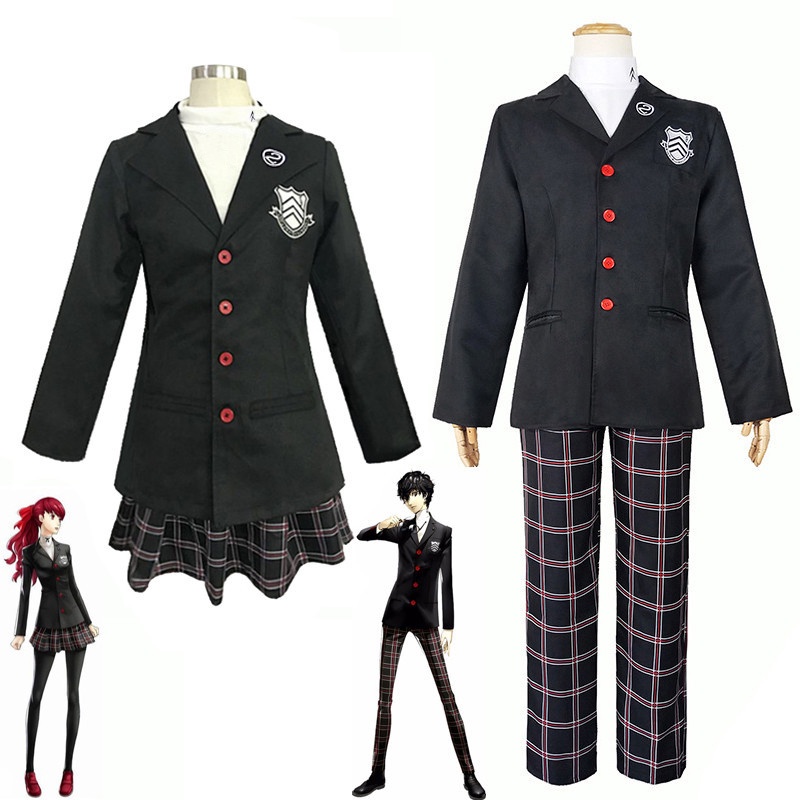 Anime Persona 5 Cosplay Costume Amamiya Ren School Uniform Set Pants ...