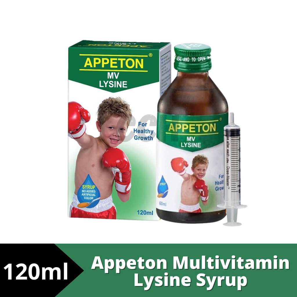 Appeton Multivitamin Lysine Syrup (120ml) | Shopee Philippines