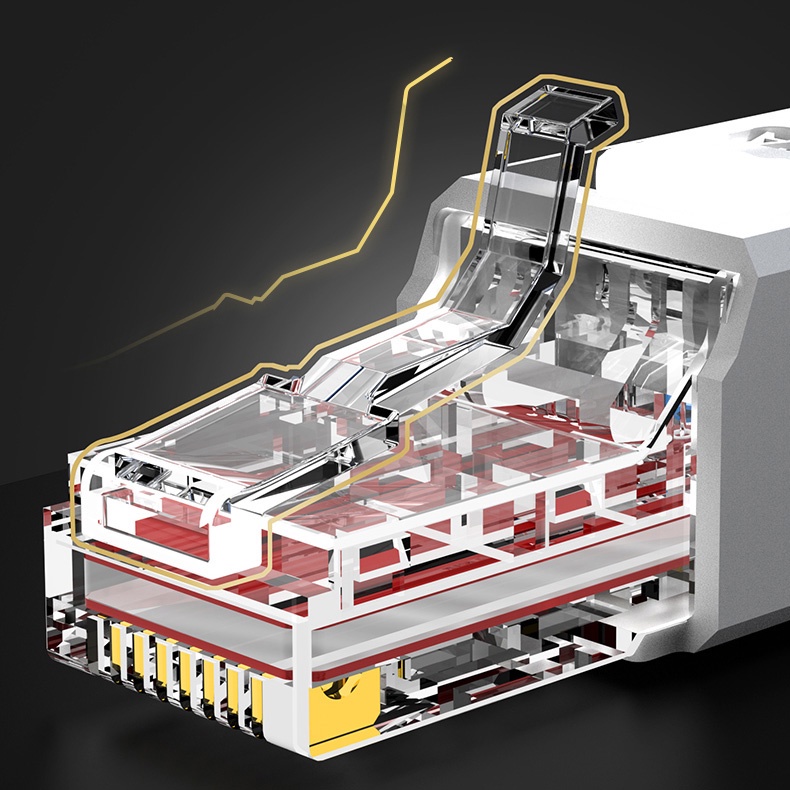 ZoeRax 1PCS RJ45 CAT6A CAT6 CAT5E Connector, ZoeRax Tool Free Ethernet ...
