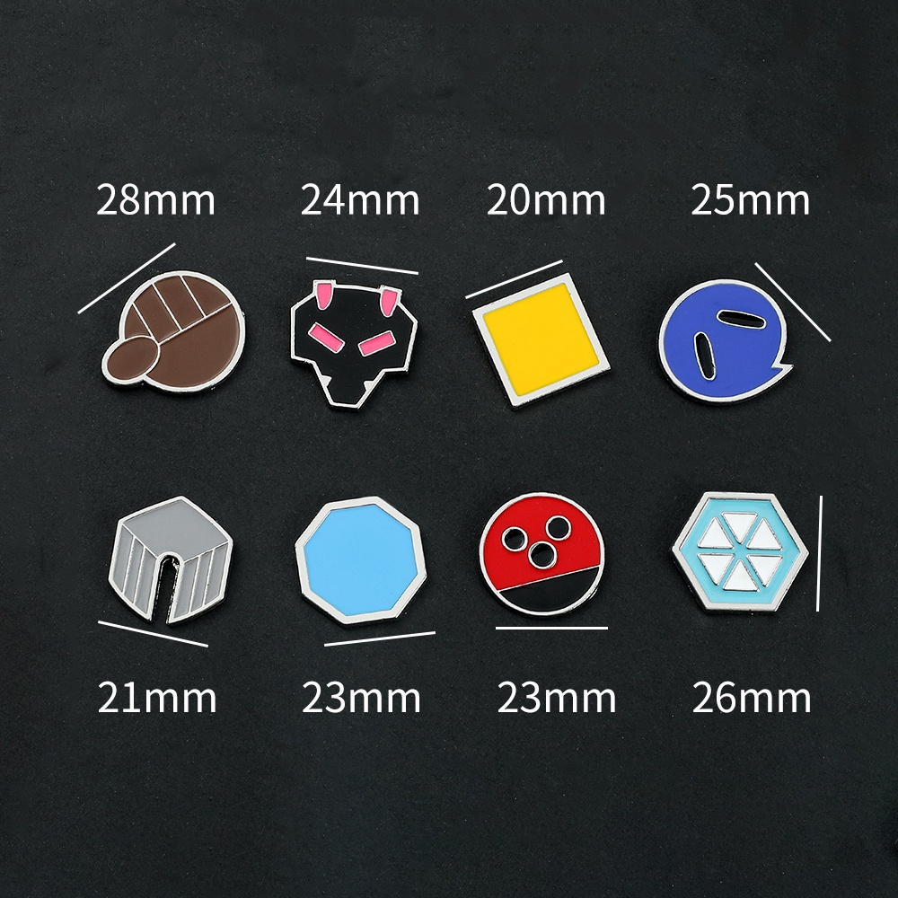 Pokemon Gym Badges Kanto Johto Hoenn Sinnoh Unova Kalos League Region ...