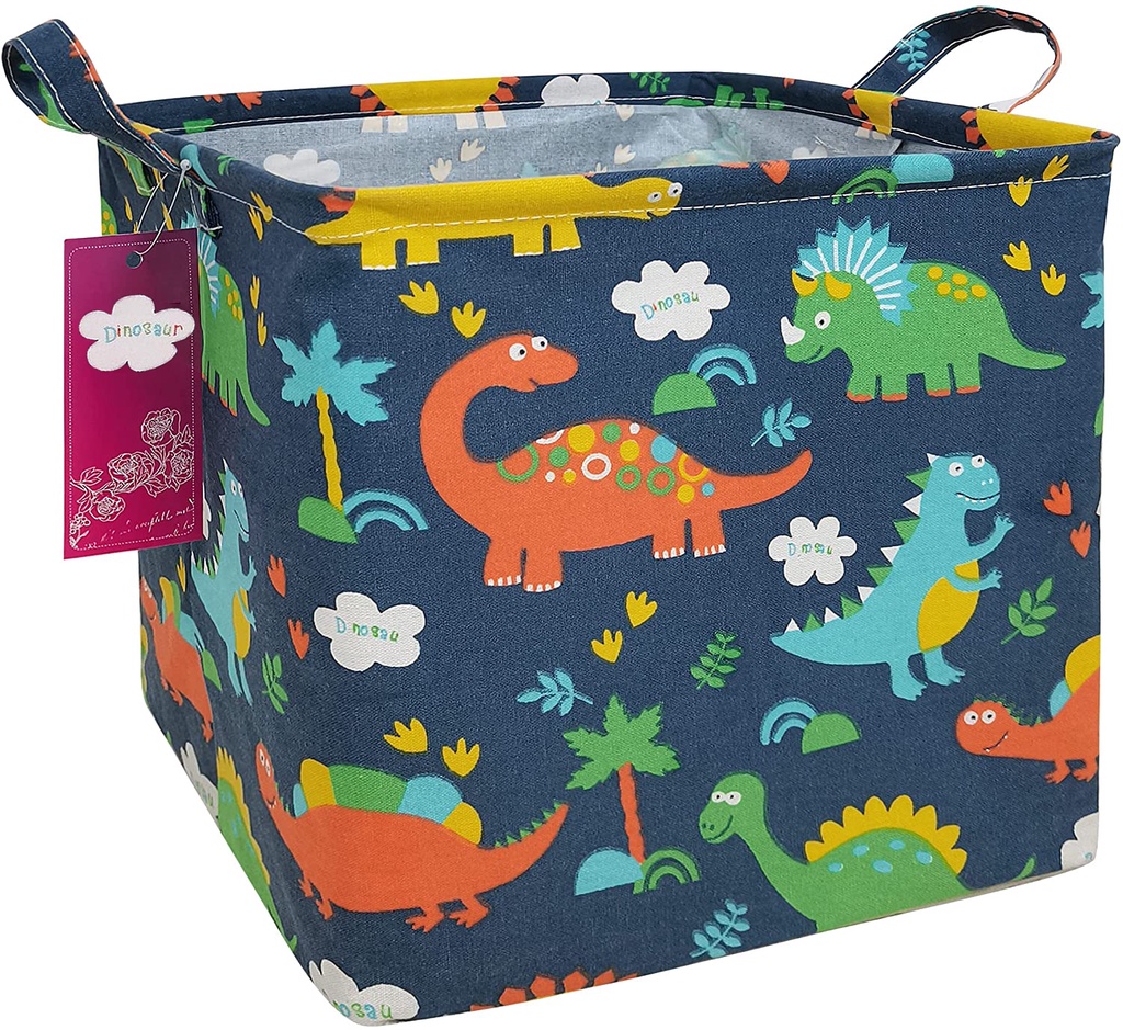 threetrees 24L Multifunctional Toys Storage Basket Large Size Fabric ...
