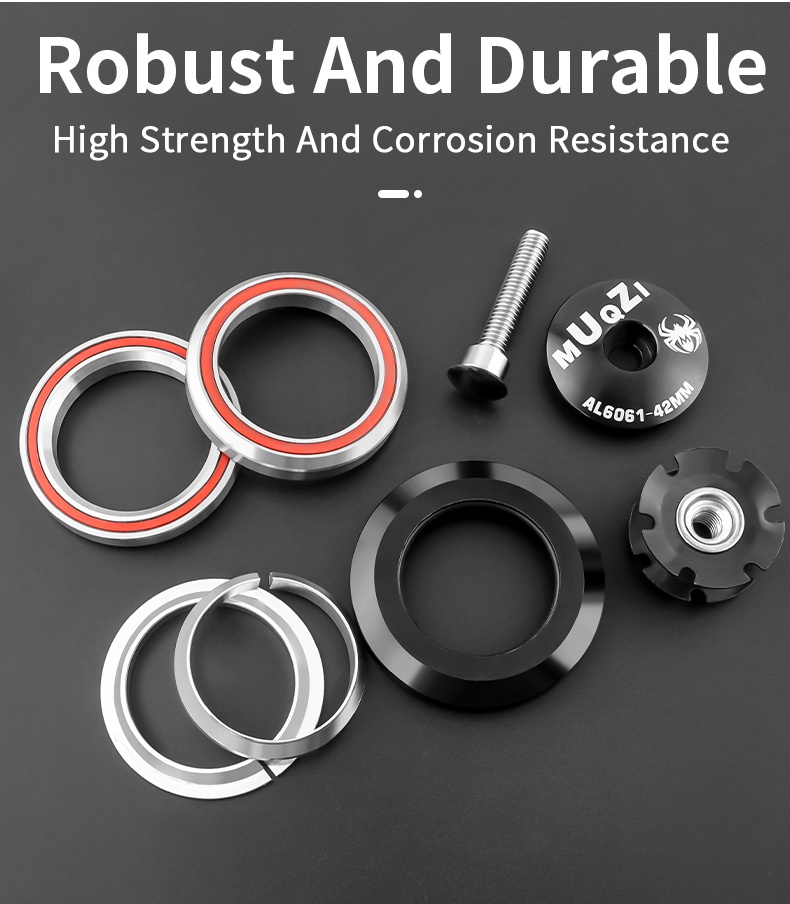 MUQZI 42mm Headset MTB Road Bike Double Bearing Headset Semi-Integrated ...