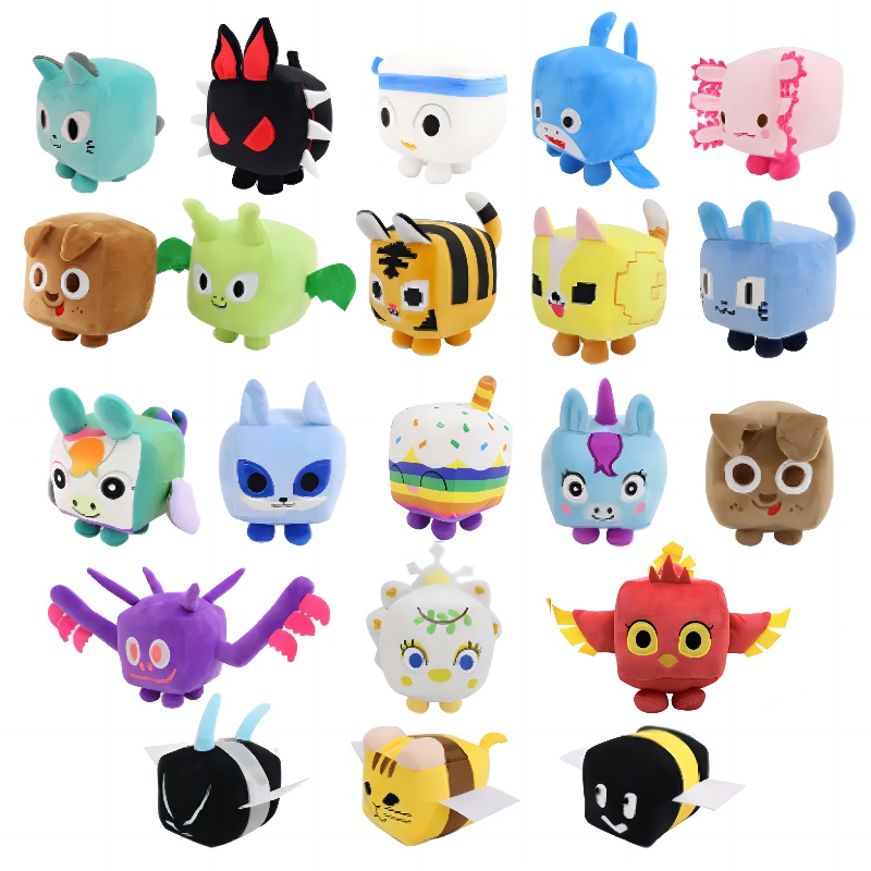 18cm Pet Simulator X Cat Plushies Big Games Cat Plush Toy Blue Cat Doll ...