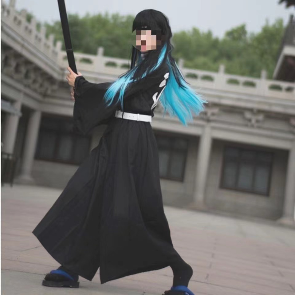 Anime Demon Slayer Kimetsu No Yaiba Tokitou Muichirou Cosplay Costume ...
