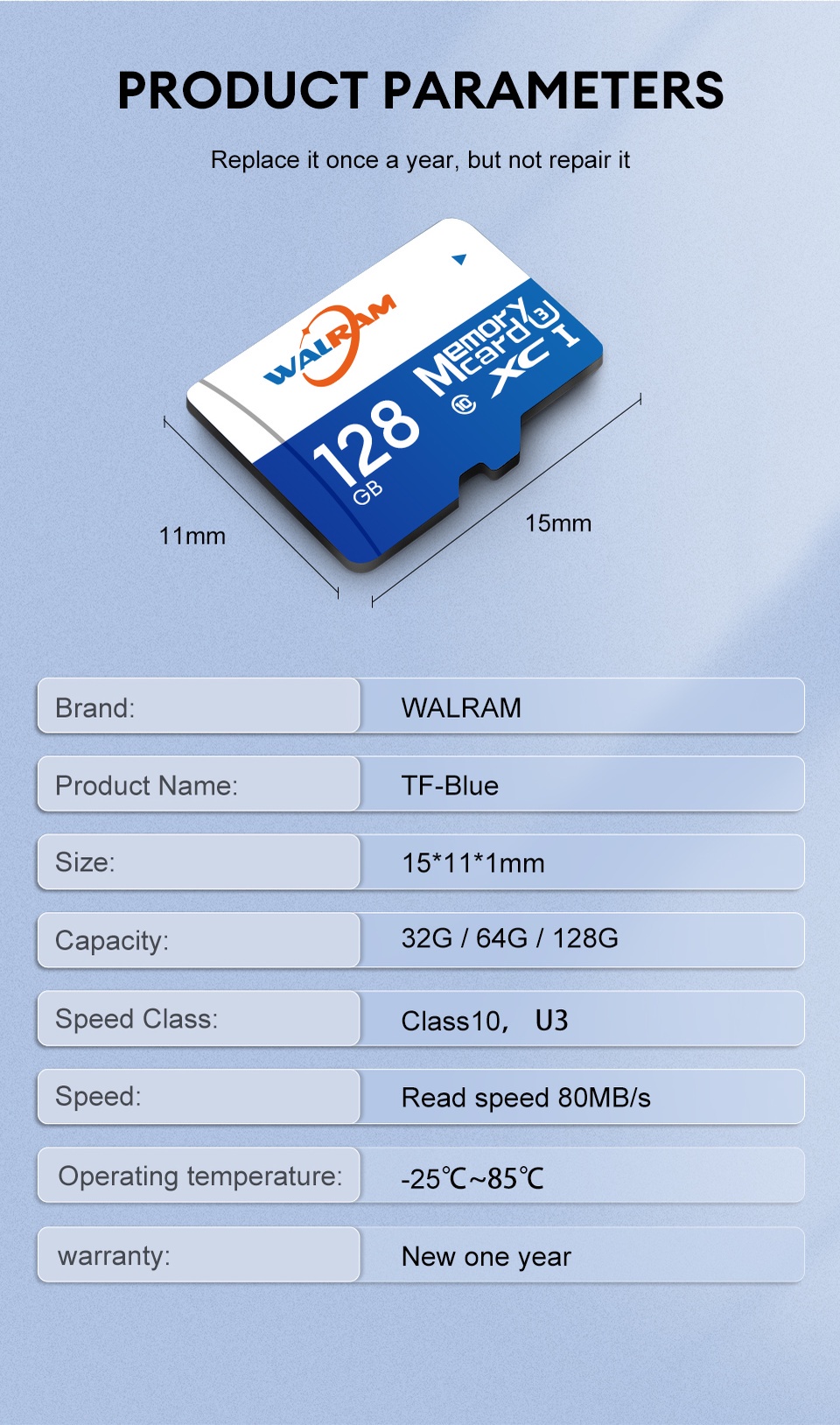 WALRAM Memory Card 32GB 64GB 128GB A1 U3 Class10 for Cell Phone Car ...