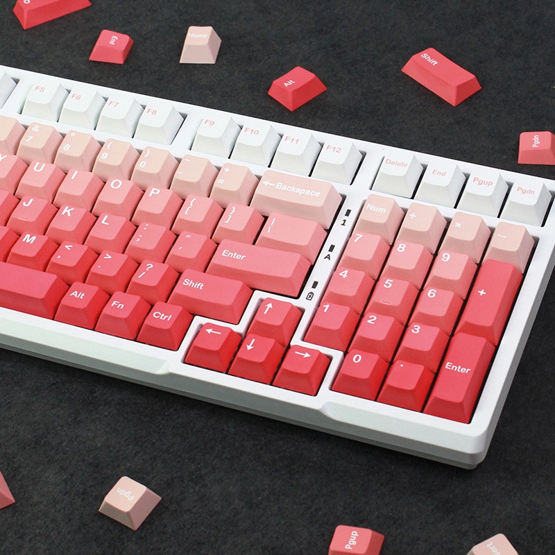 PBT keycaps CHERRY MX Profile gradient thermal sublimation sunset ...