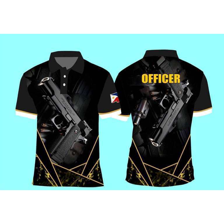 OFFICER High Quality Full Sublimation PoloShirt | Shopee Philippines