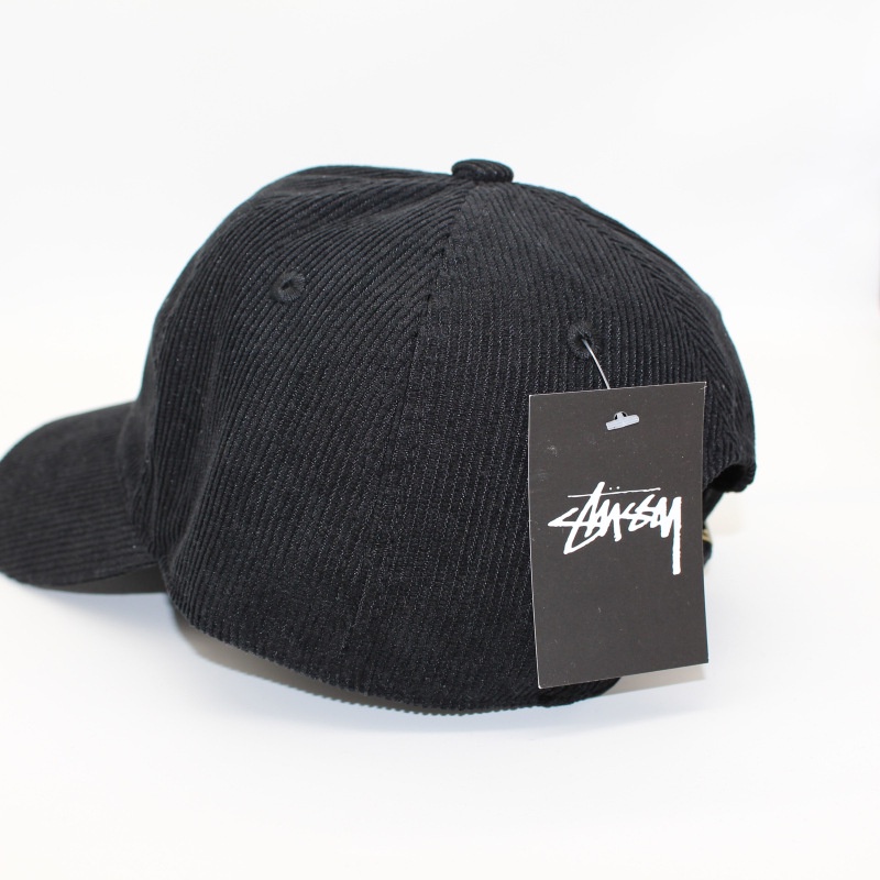 Cursive Embroidered Corduroy Soft Top Baseball Cap Men and Women Curved ...