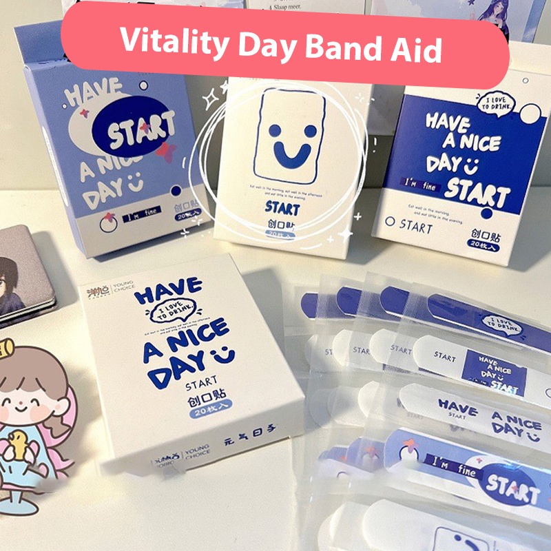 20pcs/box Waterproof Adhesive Bandages Wound Plaster First Aid ...