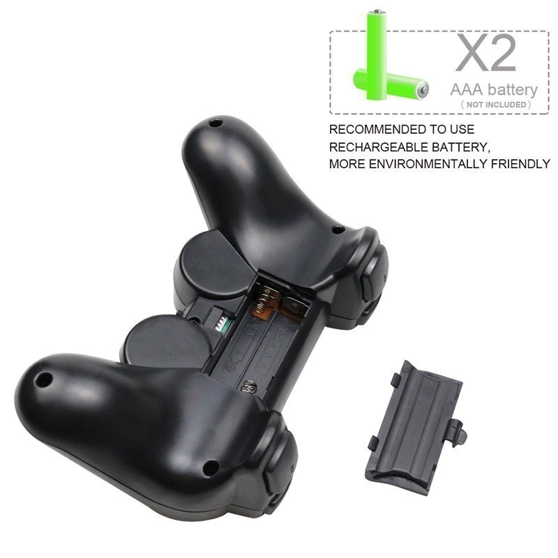 2 PCS 2.4Ghz Wireless Gamepad for PS3 Dual Game Controller USB Joystick ...