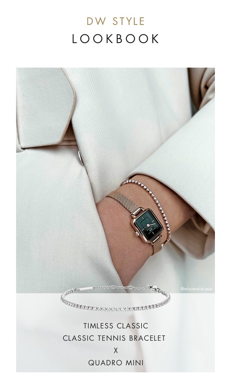 Daniel Wellington Classic Tennis Bracelet Rose Gold Siver Gold