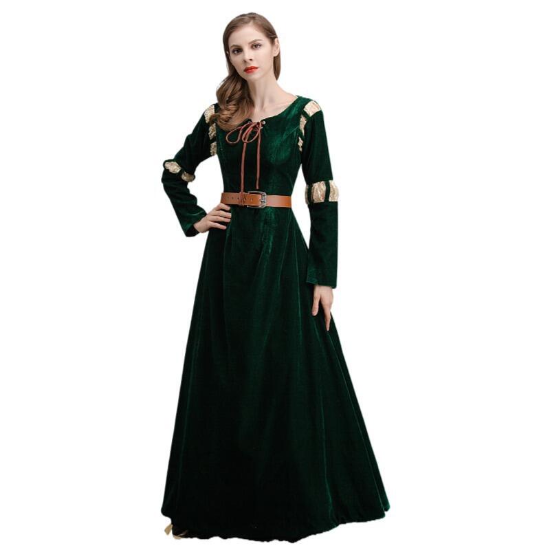 Disney Merida Princess Costume for Adult Women Fancy Brave Merida Dark ...