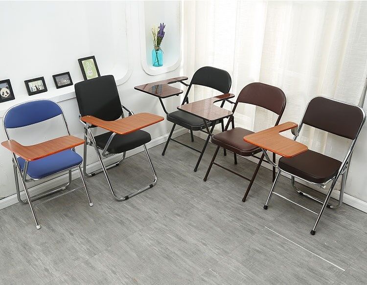 Training Chair Folding with Table Board Large Writing Board Simple ...