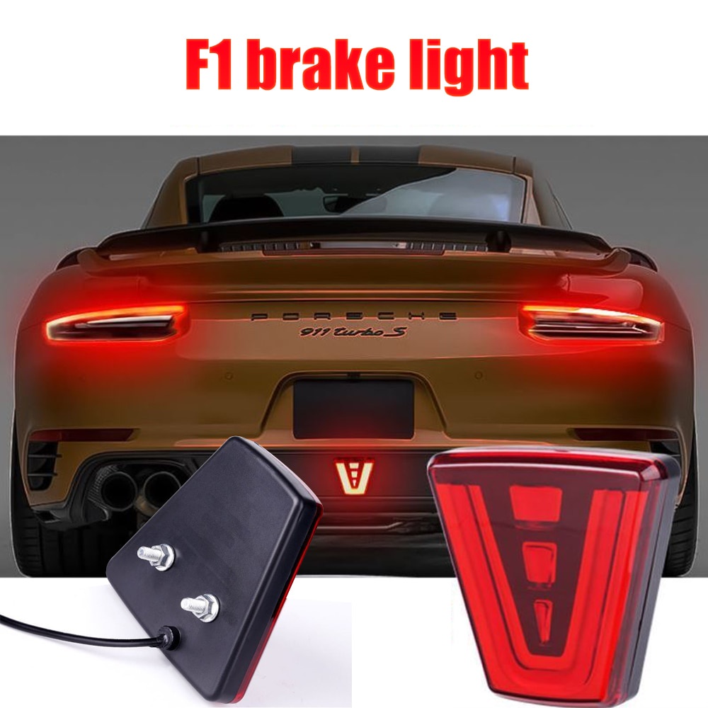 F1 Style Brake Light Universal Car Rear Driving Fog Pilot Lights Rear “Tail Third Brake Lamp ...