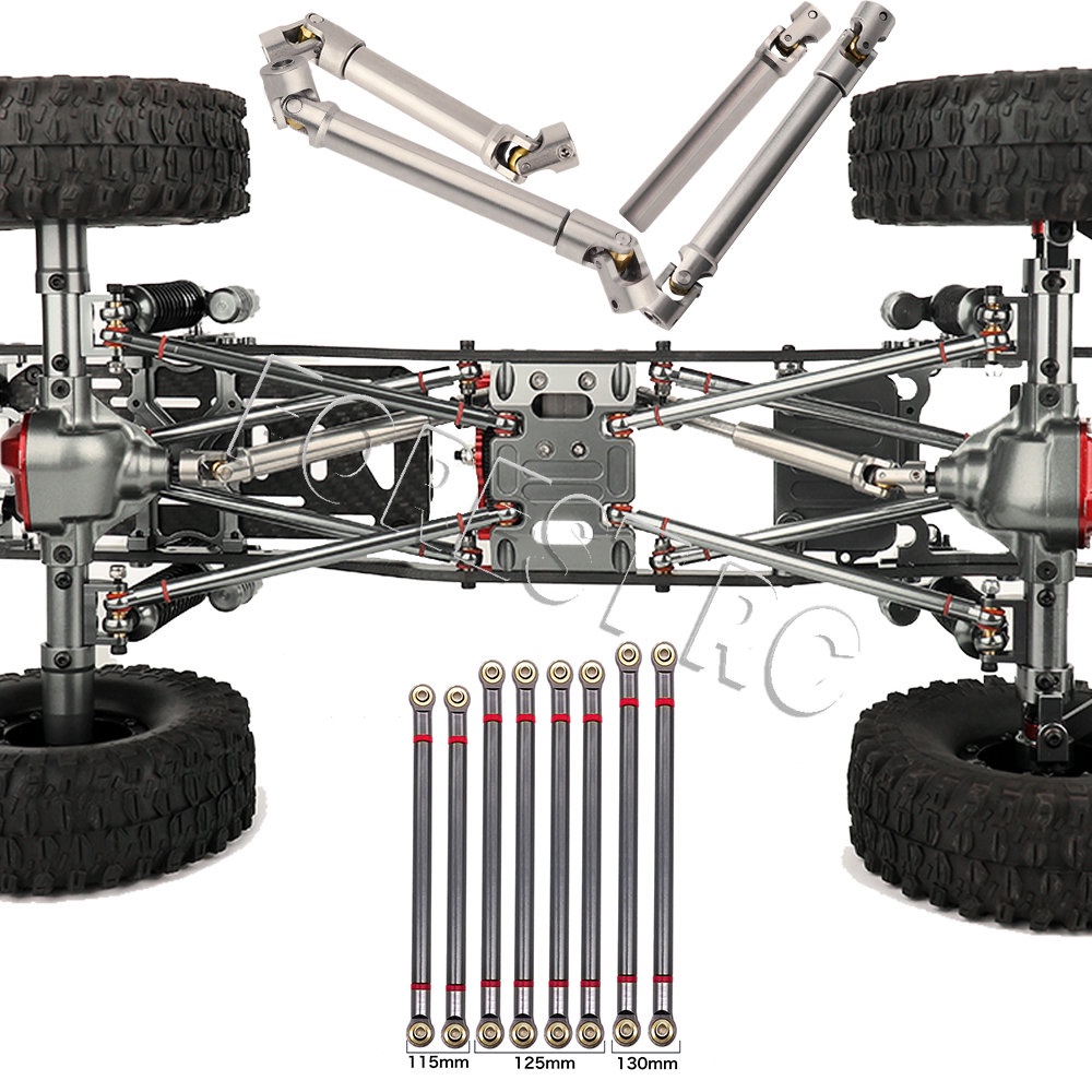 1/10 RC Toys Car Crawler DIY Refit Metal Chassis Kit 313mm 12.3" Wheelbase with Metal ...