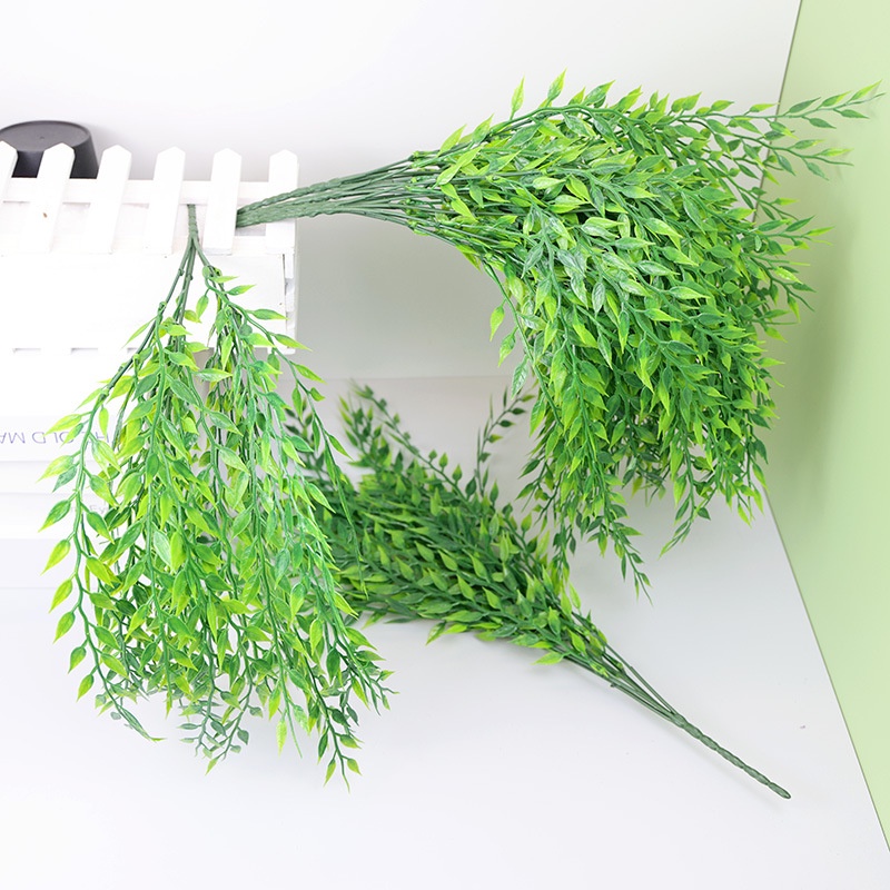 Artificial Weeping Willow, Plastic Plants Greenery Leaves Fake Hanging ...