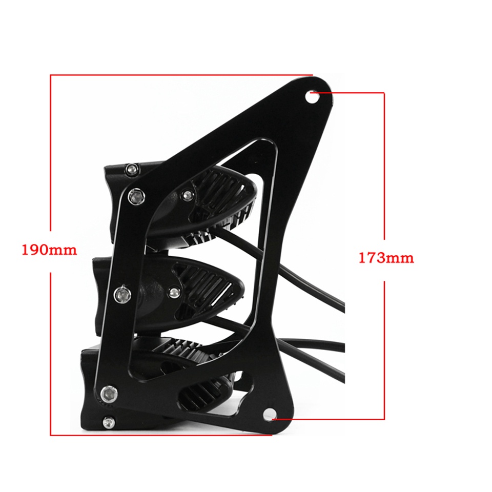 Motorcycle Headlights 54W 12V 3400LM LED Modified three-layer Front ...