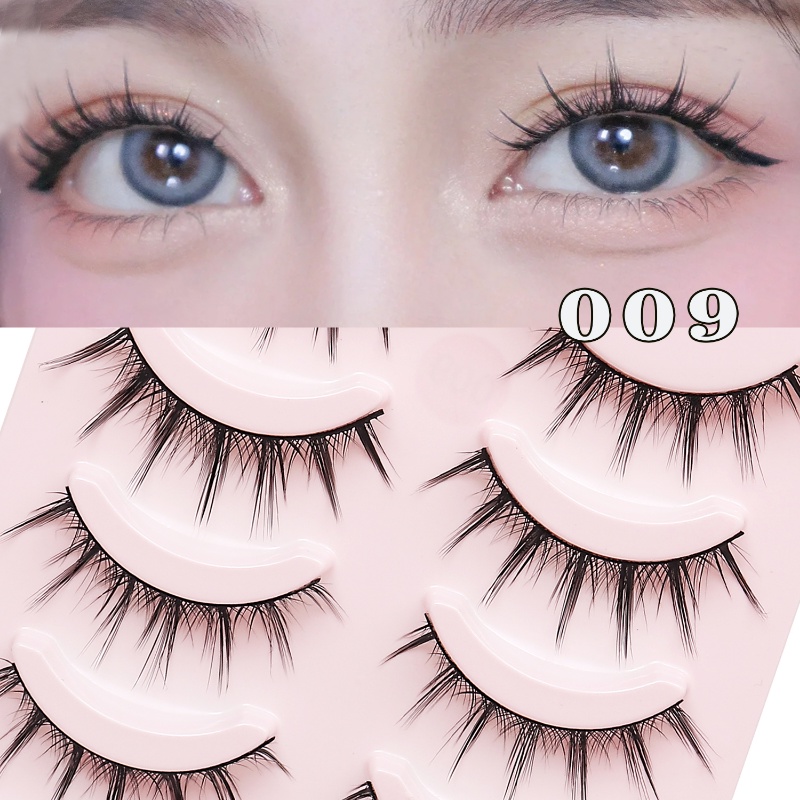 Ready Stock 5pairs New Manga Lashes Natural False Eyelashes Anime ...