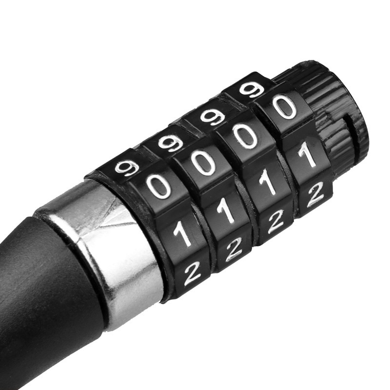 Lock Anti-Theft Bike Lock Helmet Lock Chain Backpack Cycling Password ...