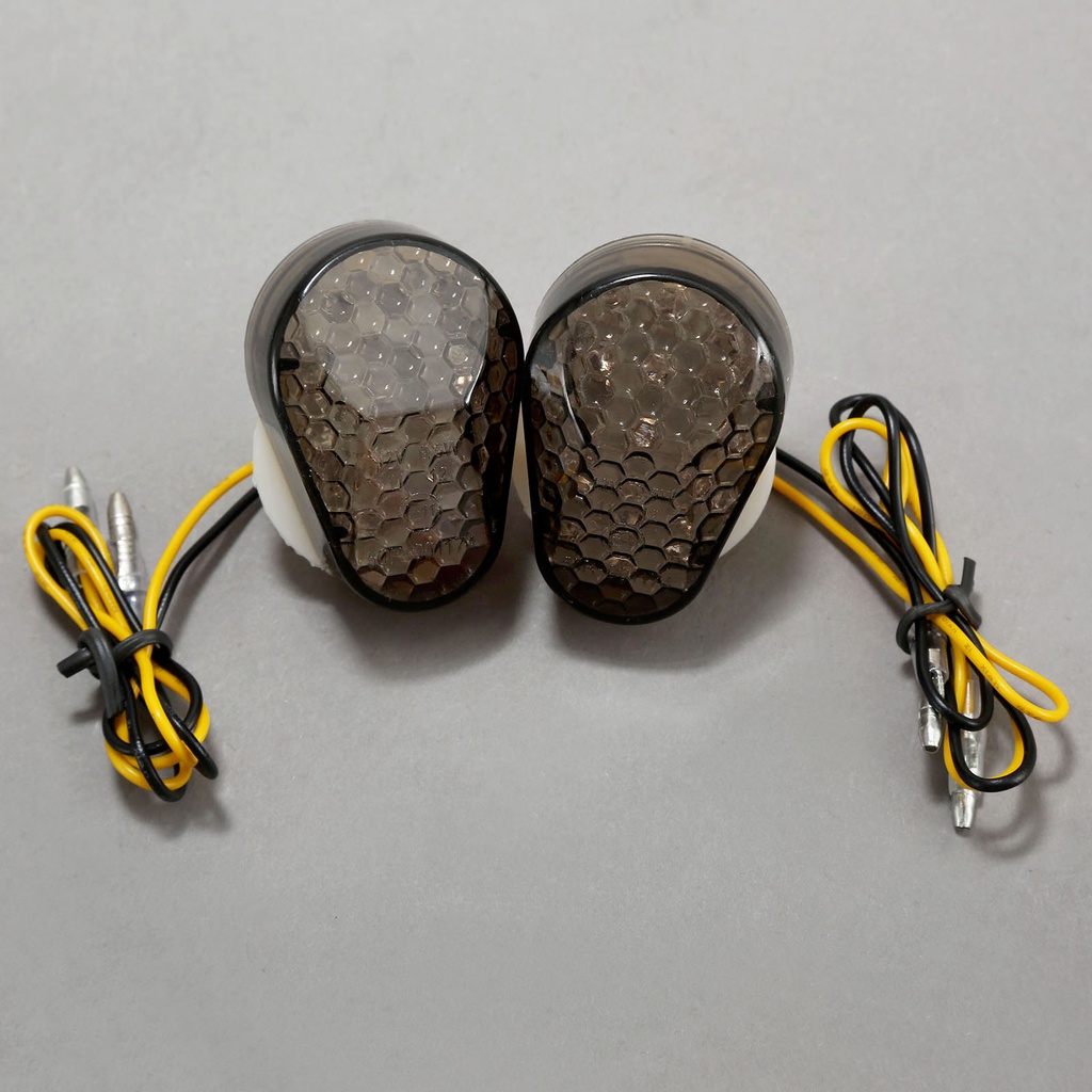 2Pcs 12V Motorcycle Flush Mount Turn Signals Indicator LED Flasher Lamp ...